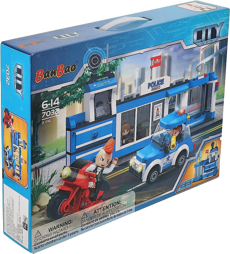 Banbao City Police Station (328 Pieces) – TOYS 4 LESS