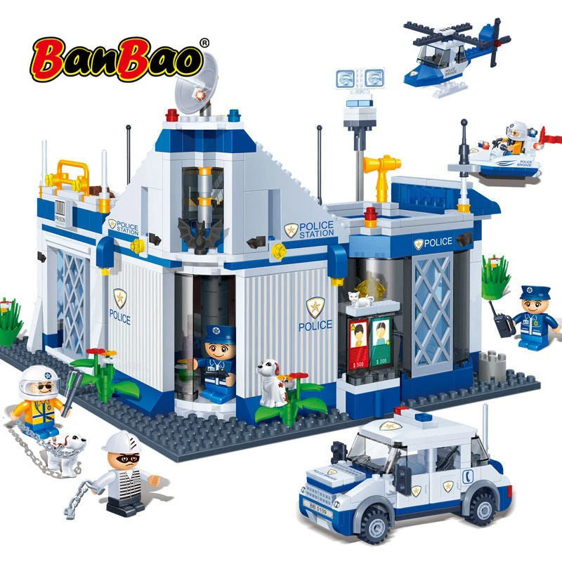 Banbao - Police Series Blocks Police Station – TOYS 4 LESS
