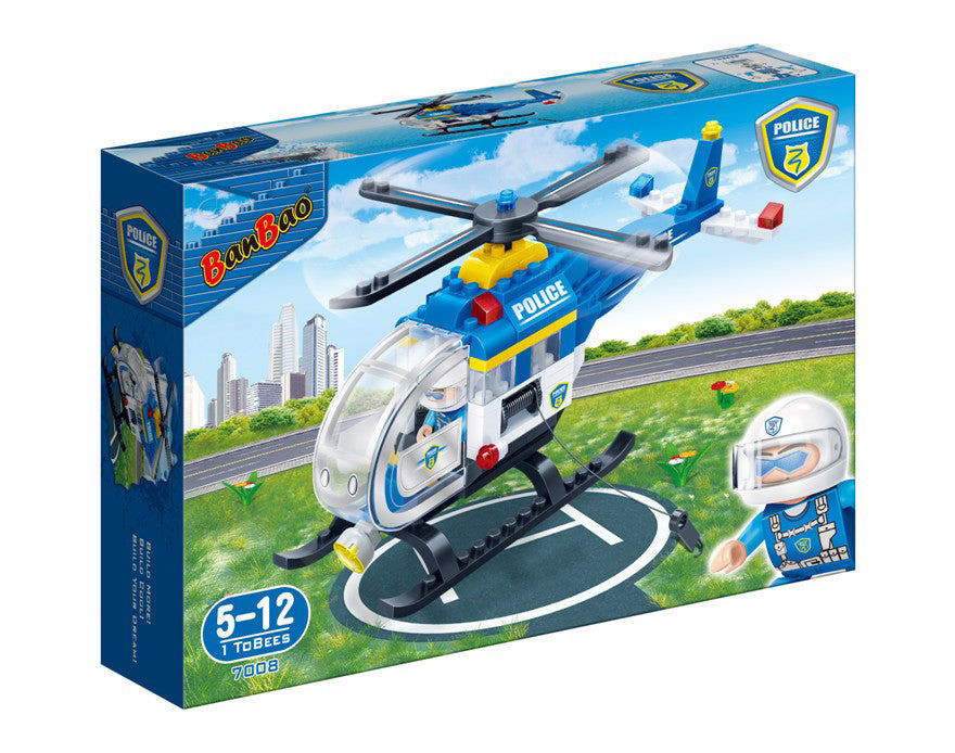 Banbao - Police Series Helicopter 122Pcs – TOYS 4 LESS