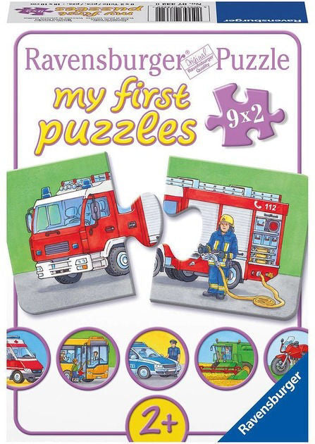 Ravensburger My First Puzzle Emergency Vehicles (9X2 Pieces) – TOYS 4 LESS