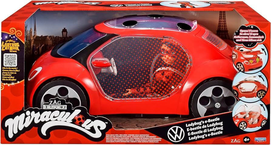 Miraculous Tales Of Ladybug And Cat Noir Volkswagen E-Beetle Car – TOYS ...