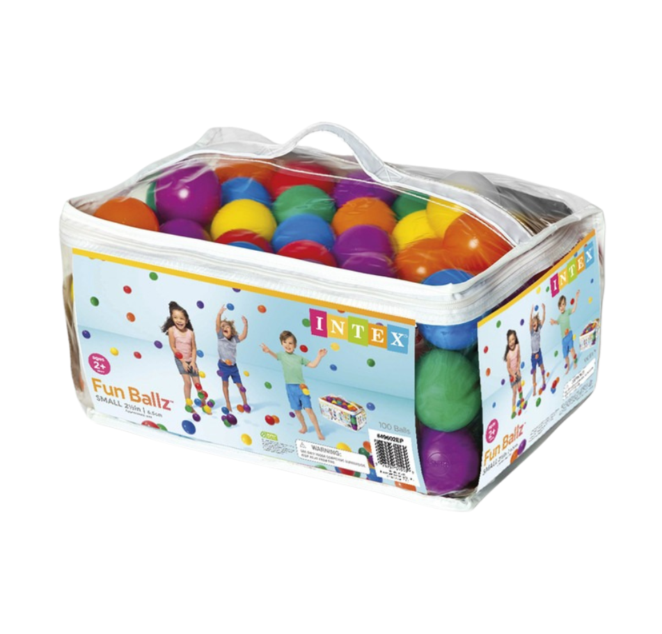 Intex Small Fun Ballz (100 Pieces) – toys4lesslb