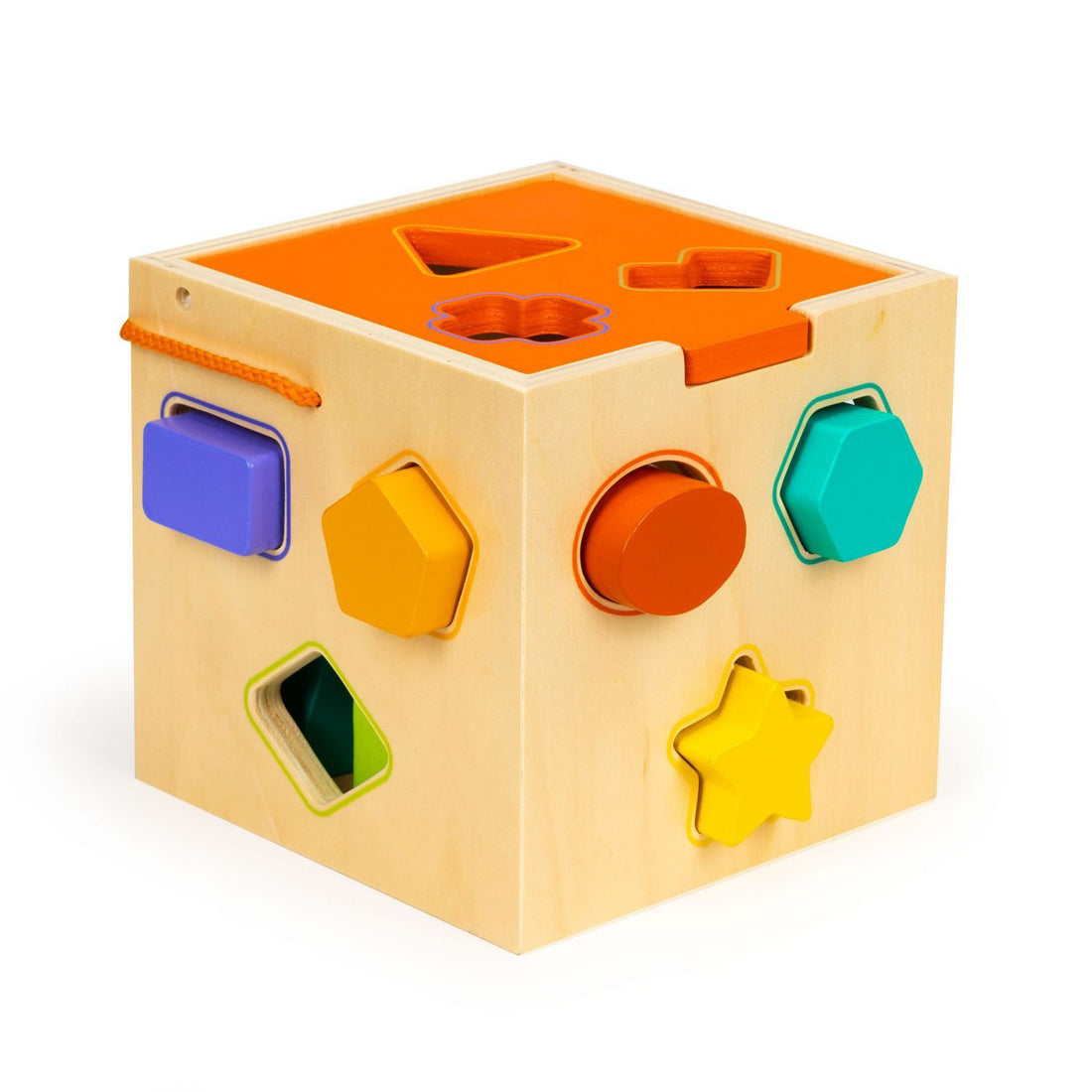 Wooden Shape Sorting Cube – TOYS 4 LESS