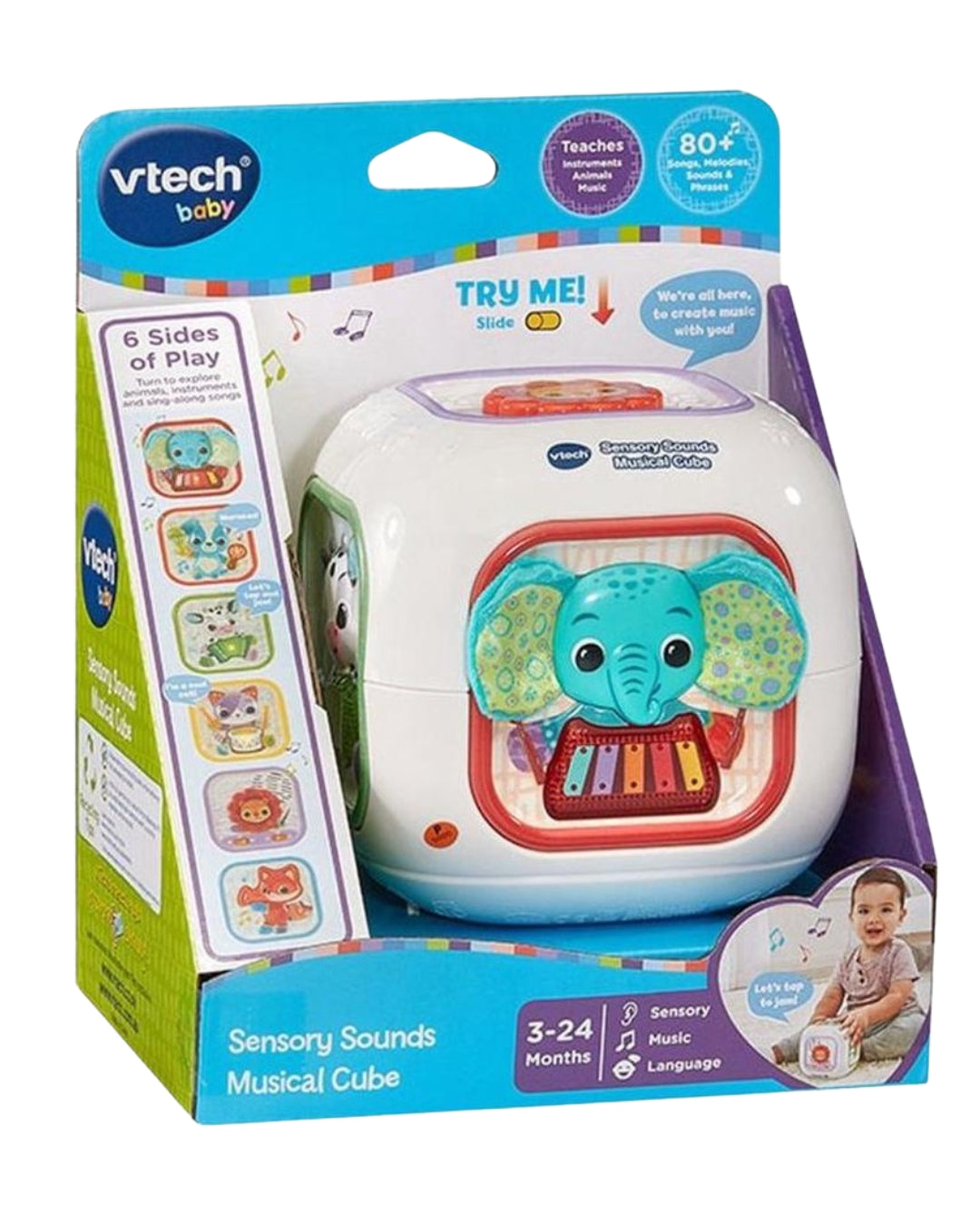 Vtech Sensory Sounds Musical Cube – TOYS 4 LESS