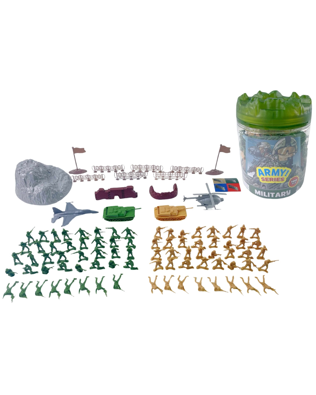 Military Battle Group Bucket Playset – TOYS 4 LESS