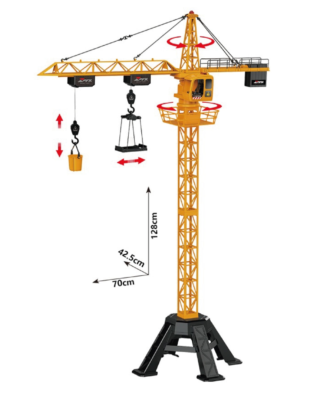 9-Channel Remote Control Tower Crane – TOYS 4 LESS